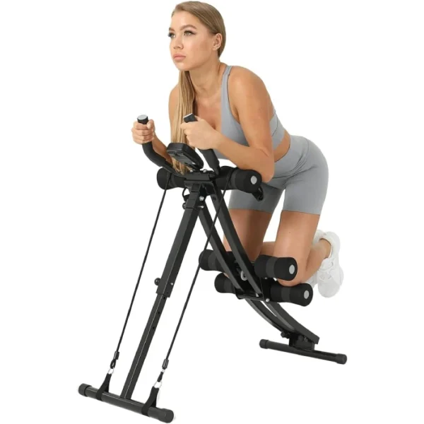 Height-Adjustable Ab Machine with Resistance Bands – simplyfitathletics.ca